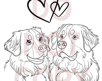 50 Dogs Coloring Pages, Stress-relieving Coloring Pages, Anti-stress ...