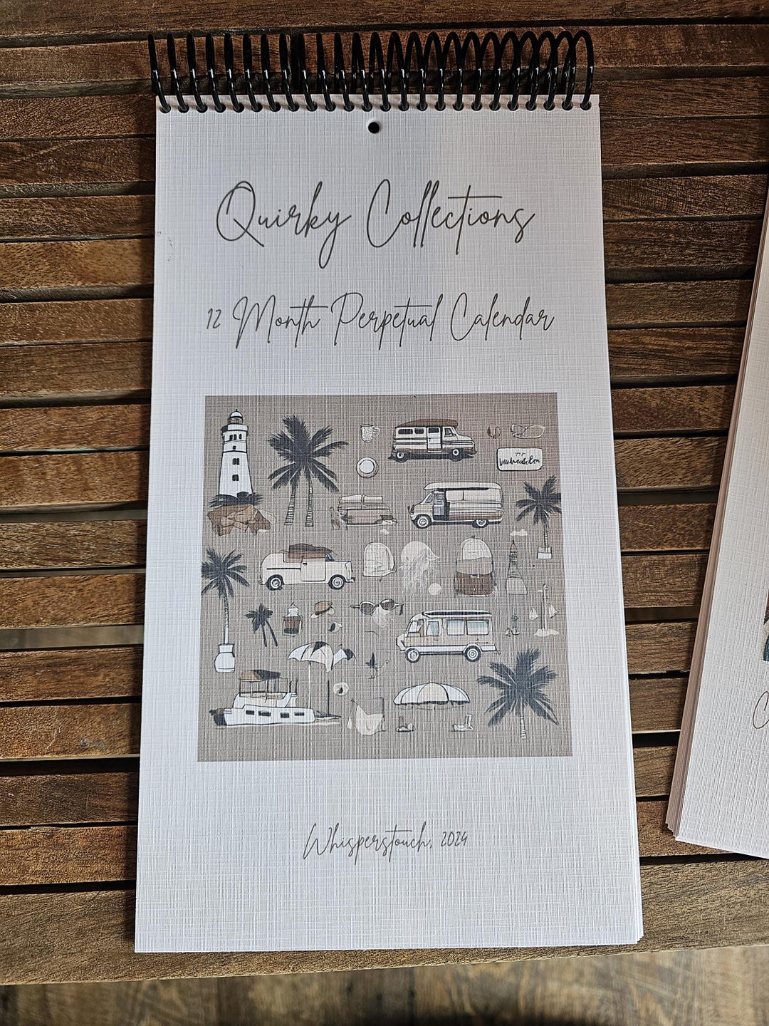 12 Month Perpetual Birthday Calendar, Quirky Collections, Original ...