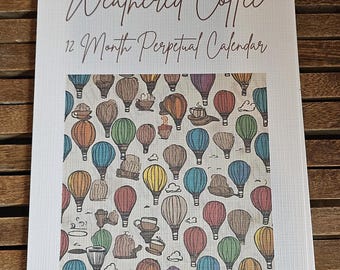 12 Month Perpetual Birthday Calendar, Danes, Original Design, 6x11 Inch ...