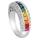 Rainbow Pride Ring Gay Matching Anniversary Simulated Diamond Ring ...