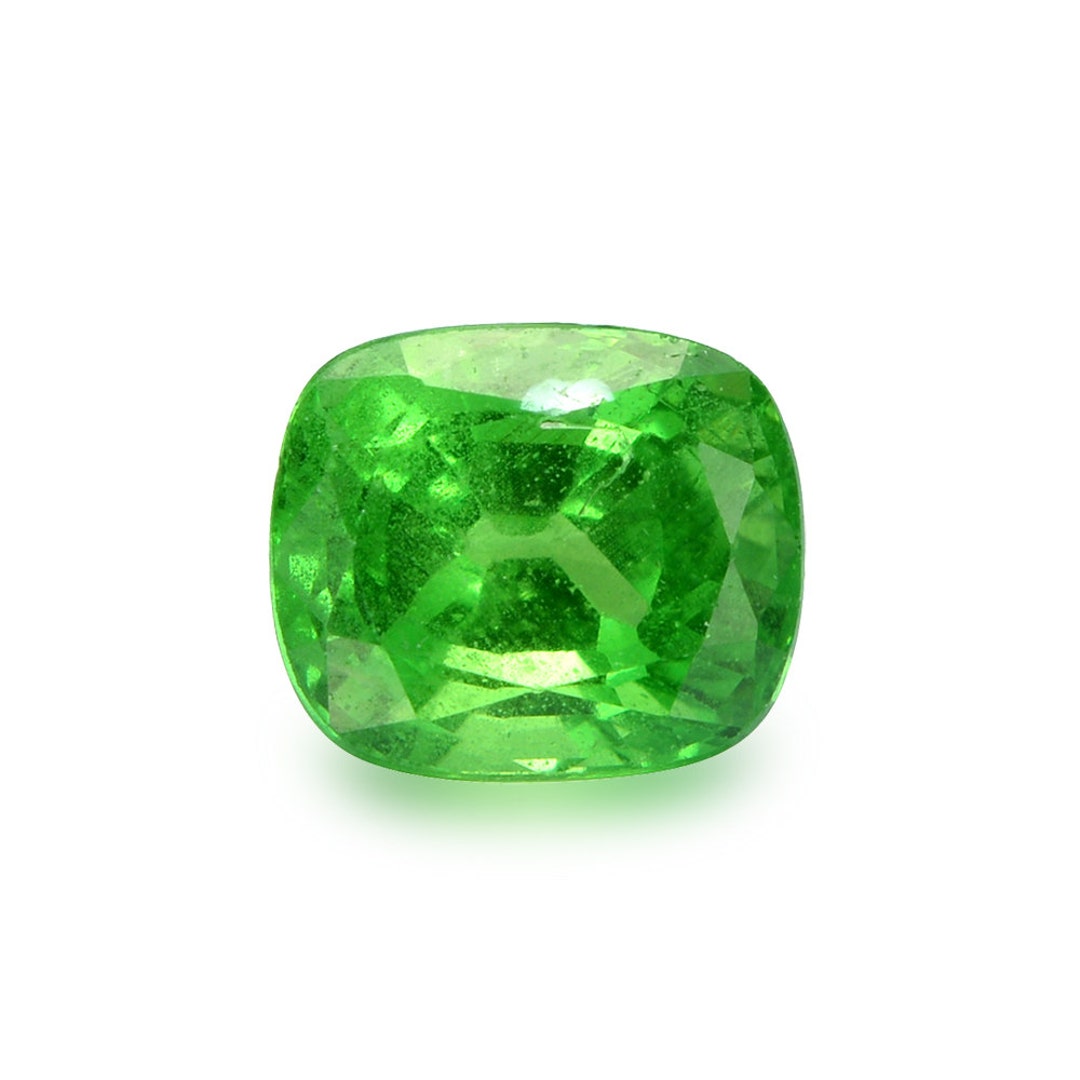 Piedras preciosas sueltas en forma de cojín de granate verde tsavorita ...