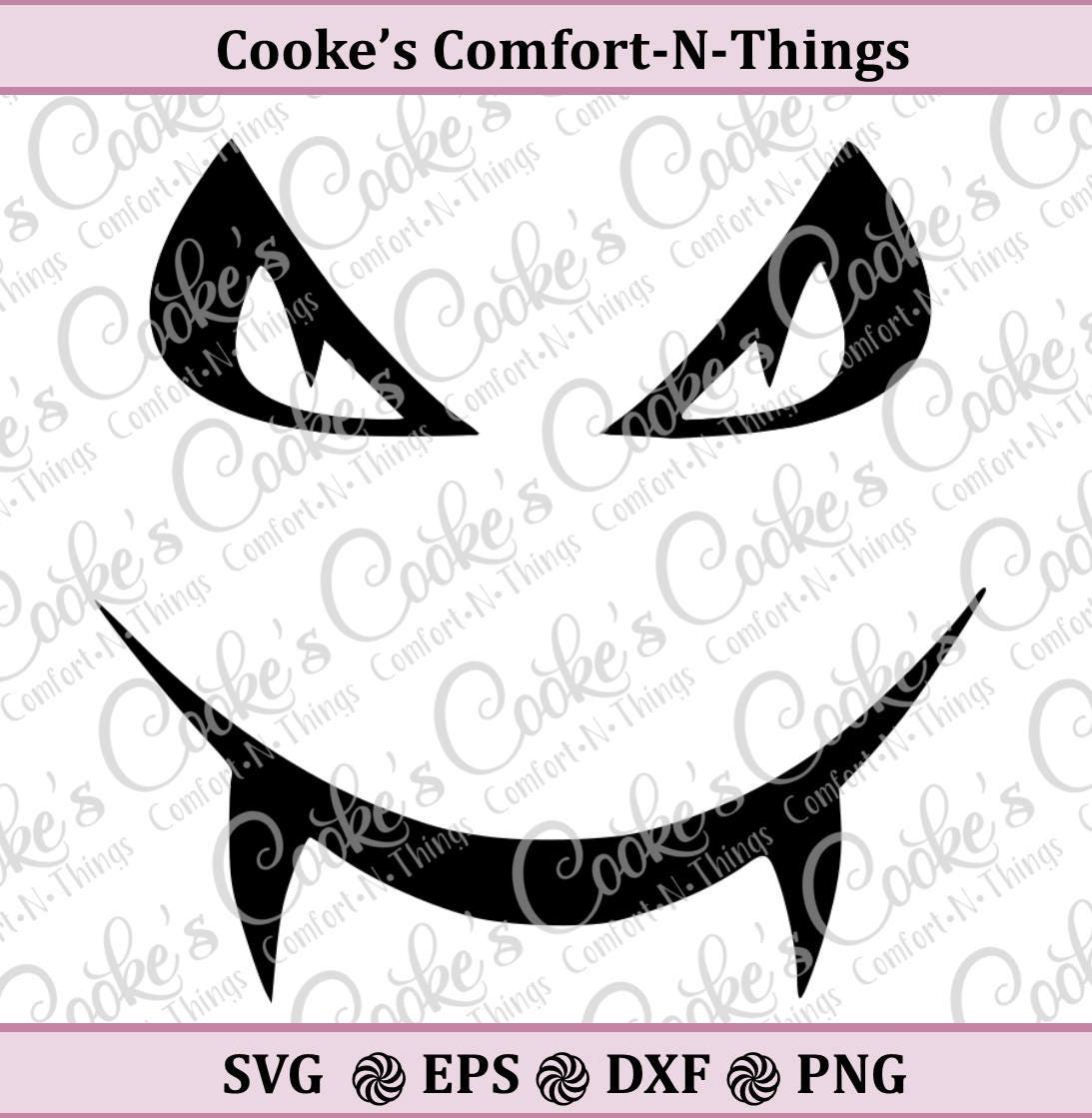 Monster face svg scary svg meany svg halloween svg | Etsy