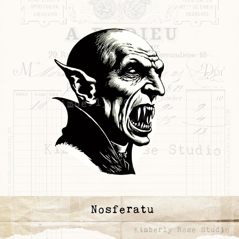 NOSFERATU Png/printable Halloween/halloween Clip Art/vampire Clip Art ...