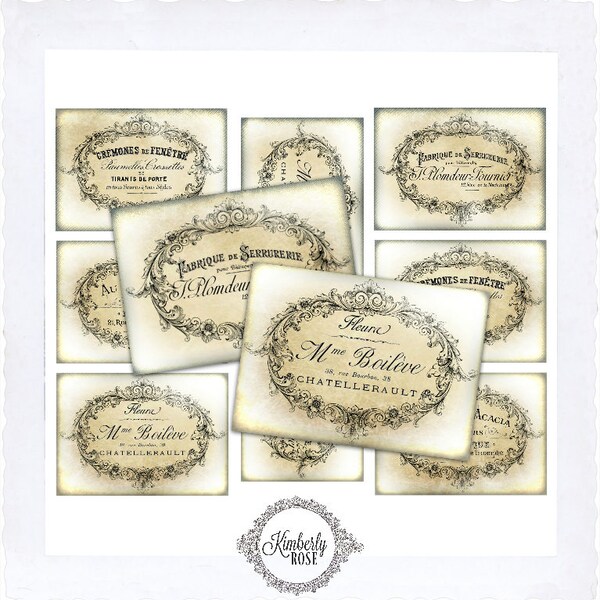 French Labels - Etsy