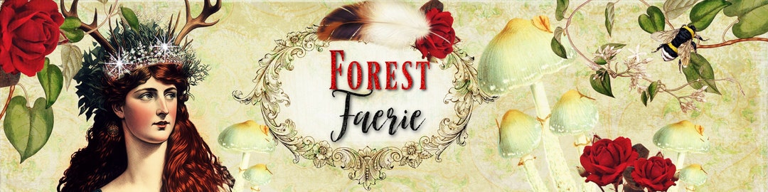 Forest Faerie Fantasy Etsy Shop Banner and Icon Set - Etsy