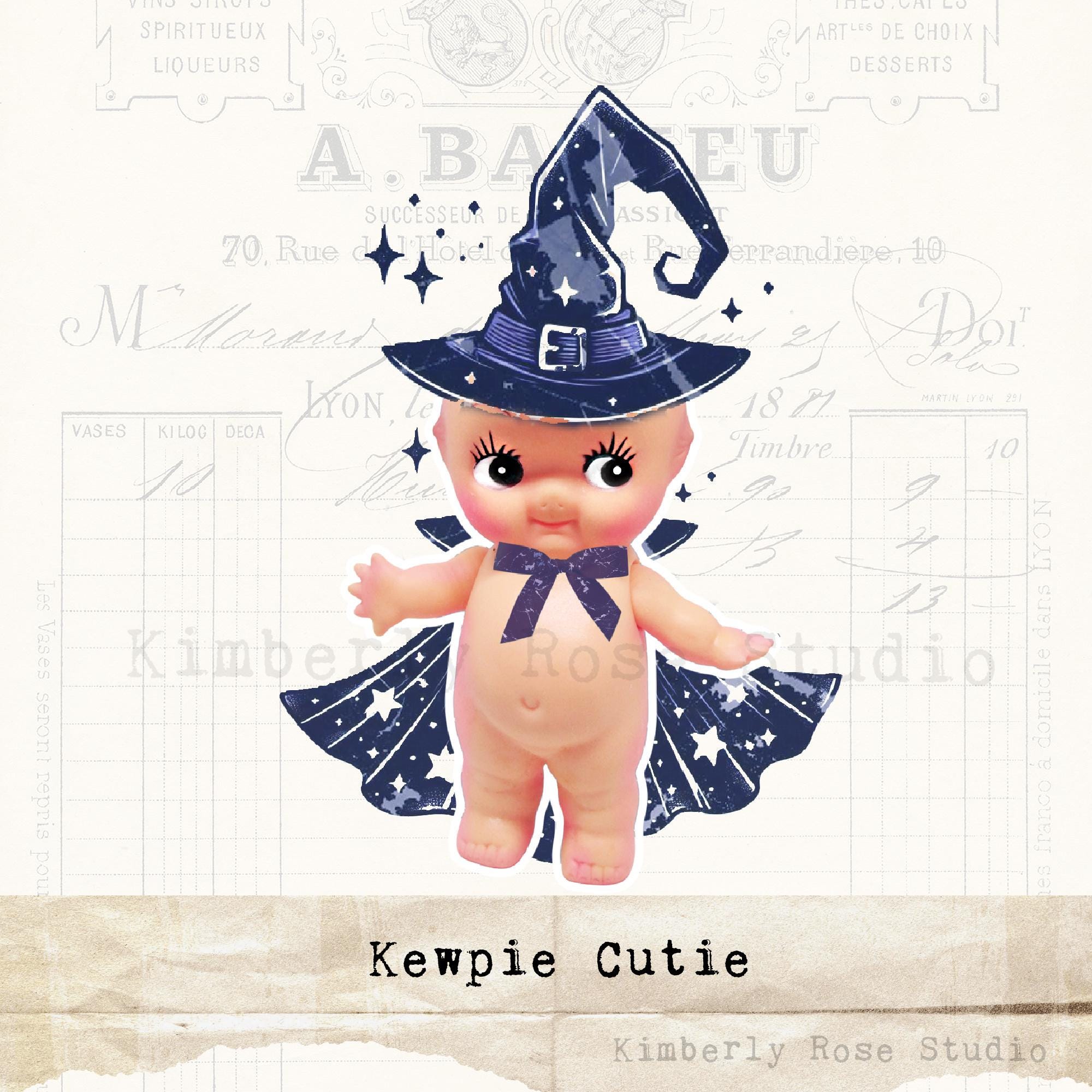 Kitschy Witch KEWPIE DOLL PNG Instant Download/kewpie Clip Art/kewpie ...