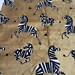 Exotic Prancing ~dancing Zebras ~farlowe~viscose~ Velvet Upholstery ...
