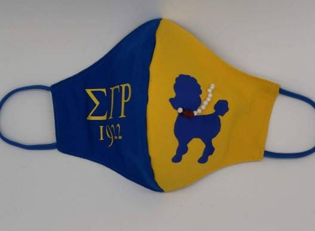 Sigma Gamma Rho Theme Fabric Mask. Cotton Lined With Sewn in Filter. - Etsy