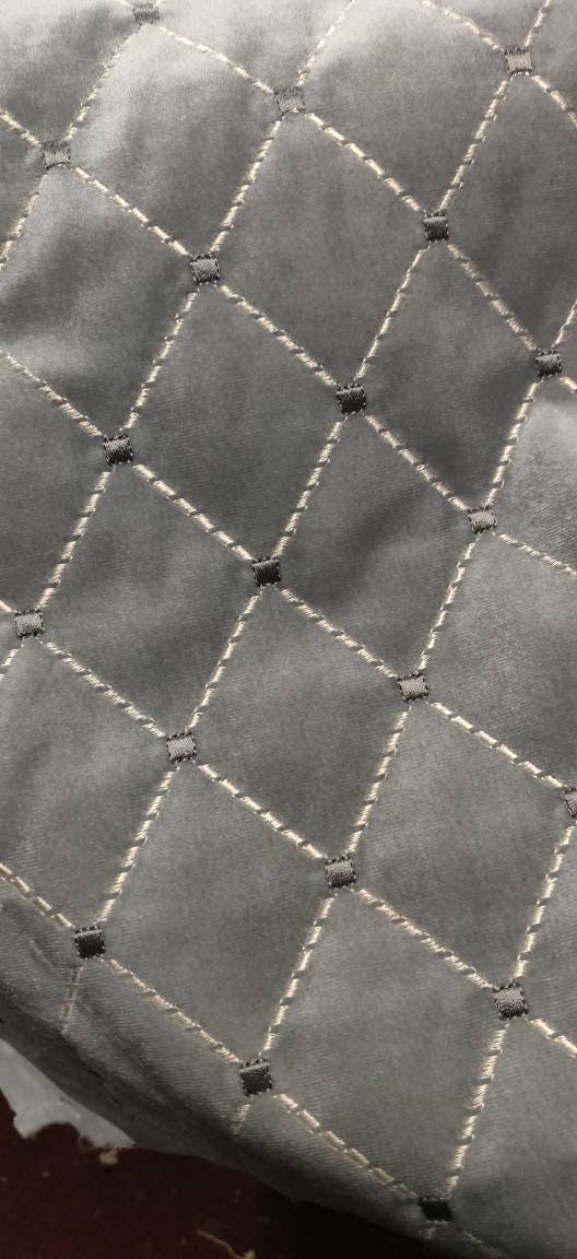 Diamond Quilted Velvet Upholstery Fabric - Etsy