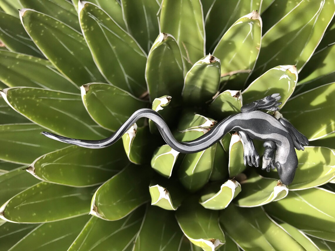 Hand Sculpted Lizard Magnet Made of Polymer Clay Hand | Etsy