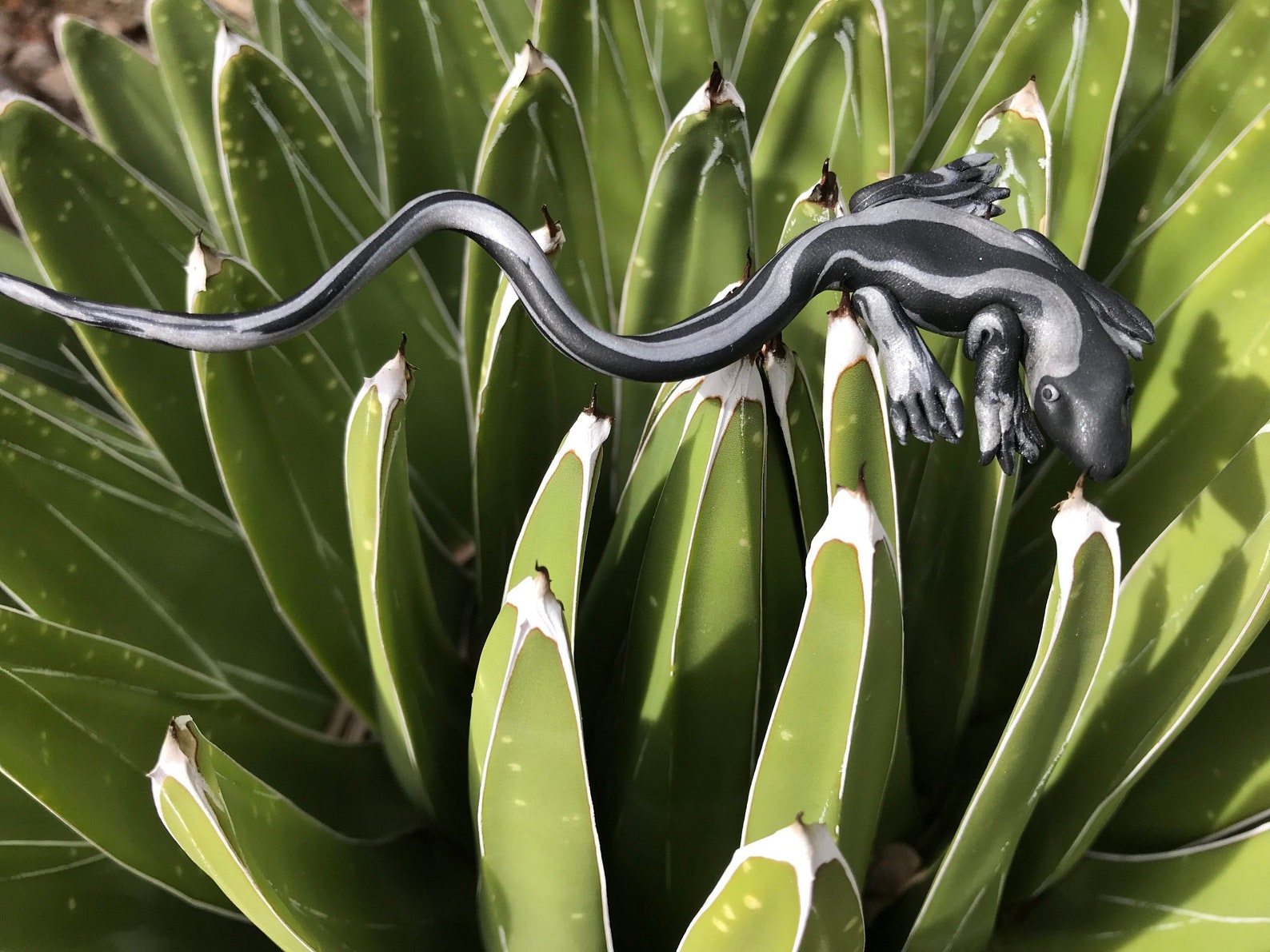 Hand Sculpted Lizard Magnet Made of Polymer Clay Hand | Etsy