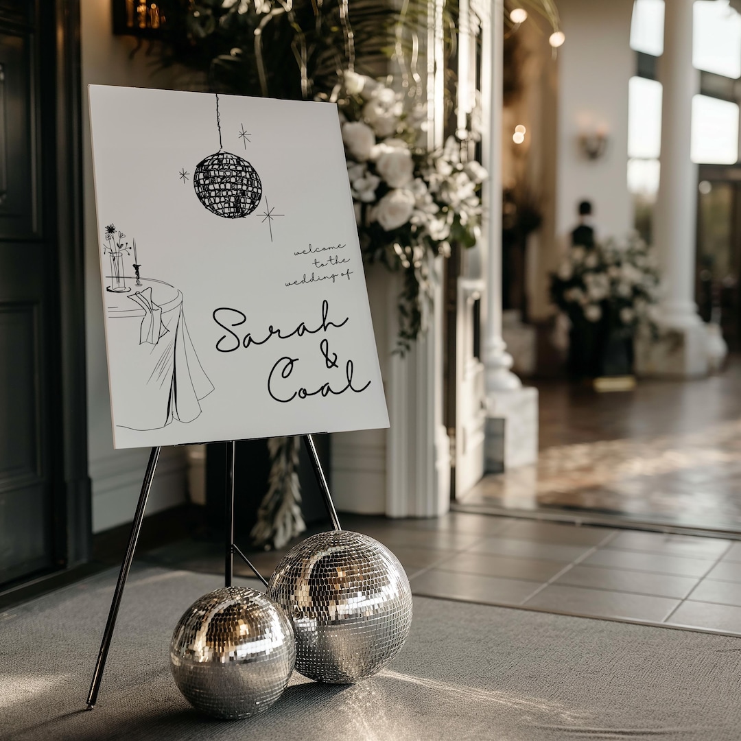 SOIREE WELCOME SIGN | Instant Download Wedding Sign | Unique Welcome ...