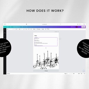 BOWIE MENU | Instant Download Bow Theme Menu | Unique Editable Menu ...