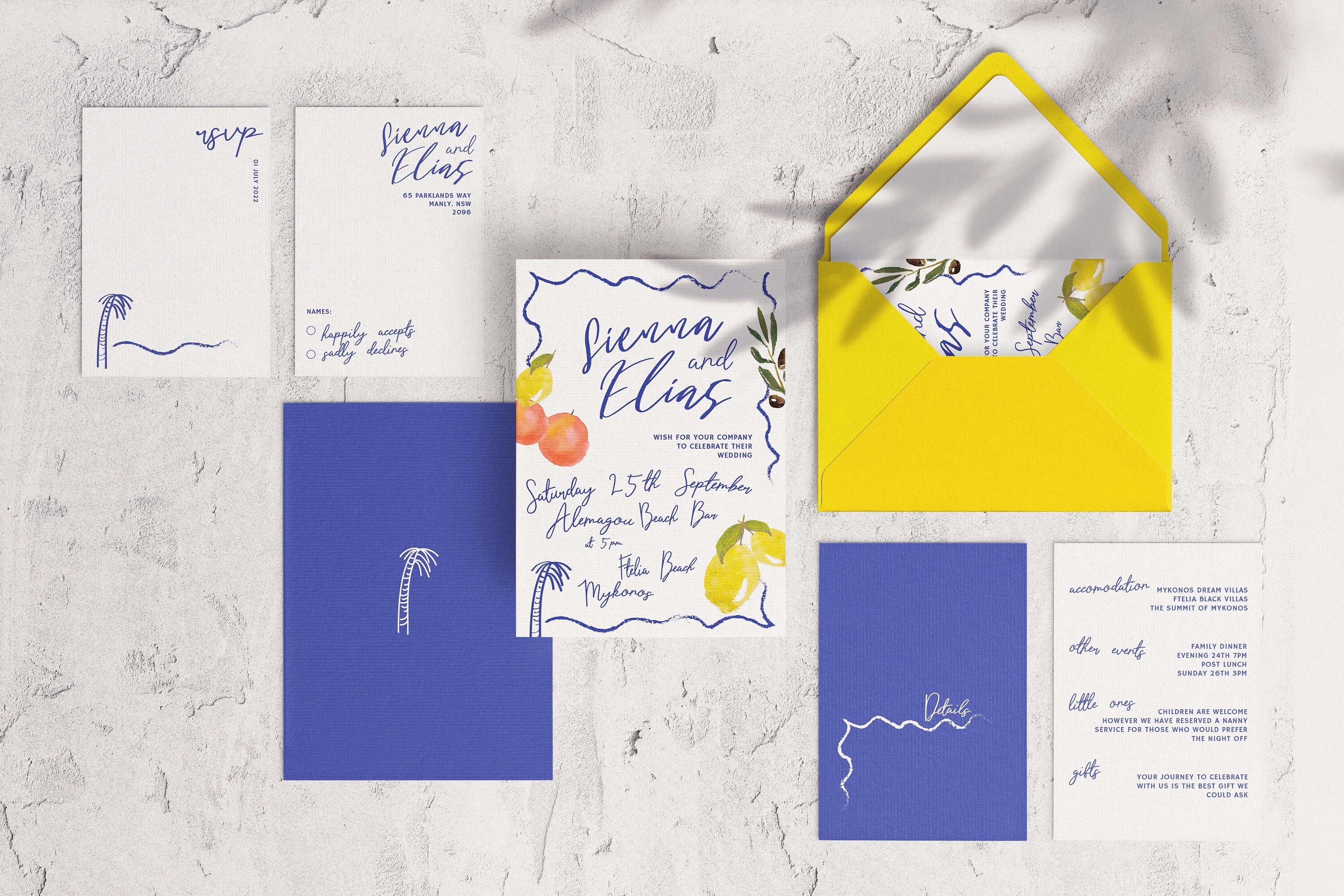 Wedding Invitation Set ALAMAE Full Suite European Inspired - Etsy