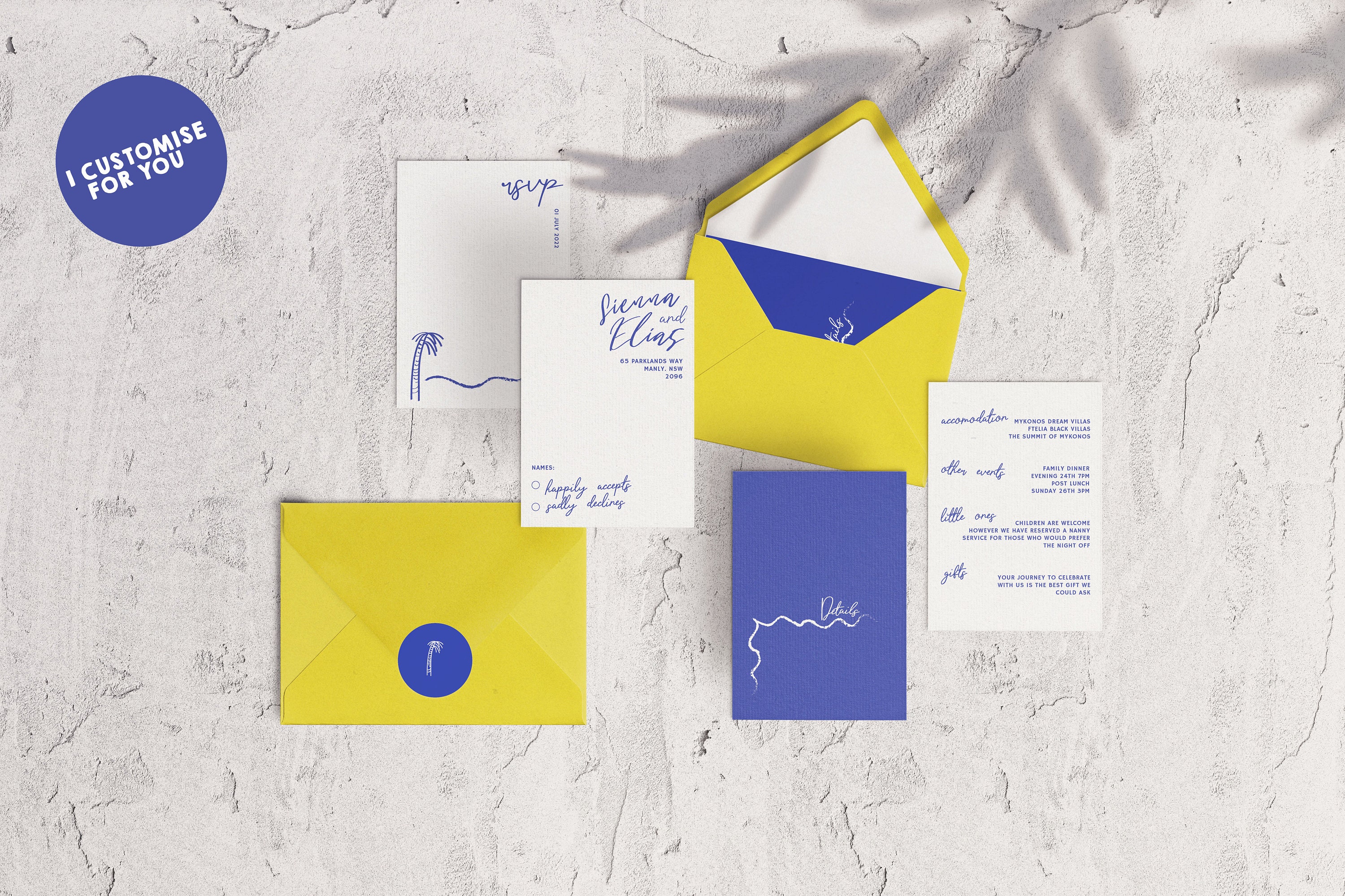 Wedding Invitation Set ALAMAE Full Suite European Inspired - Etsy