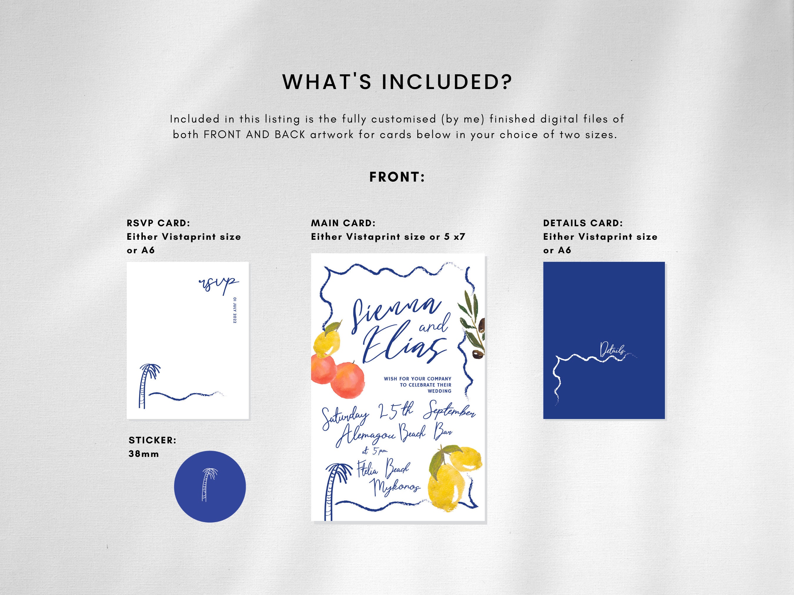 Wedding Invitation Set ALAMAE Full Suite European Inspired - Etsy