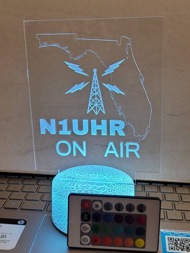 Custom Ham Radio on Air LED Light - Etsy
