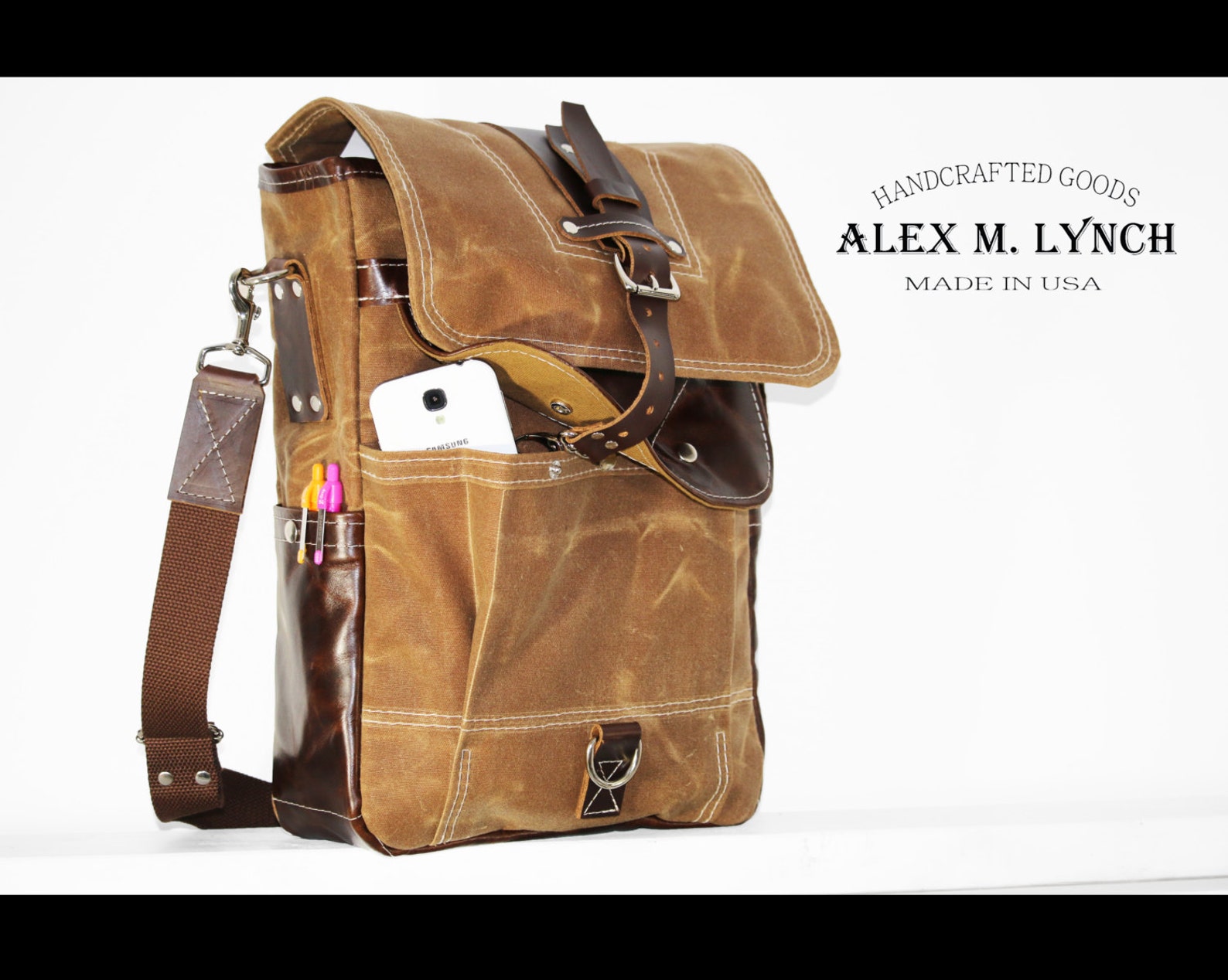 Vertical Laptop Messenger Bag 010044 - Etsy