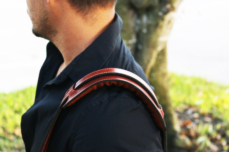 16" Horween Dublin Leather Messenger Bag - English Tan - Adjustable ...