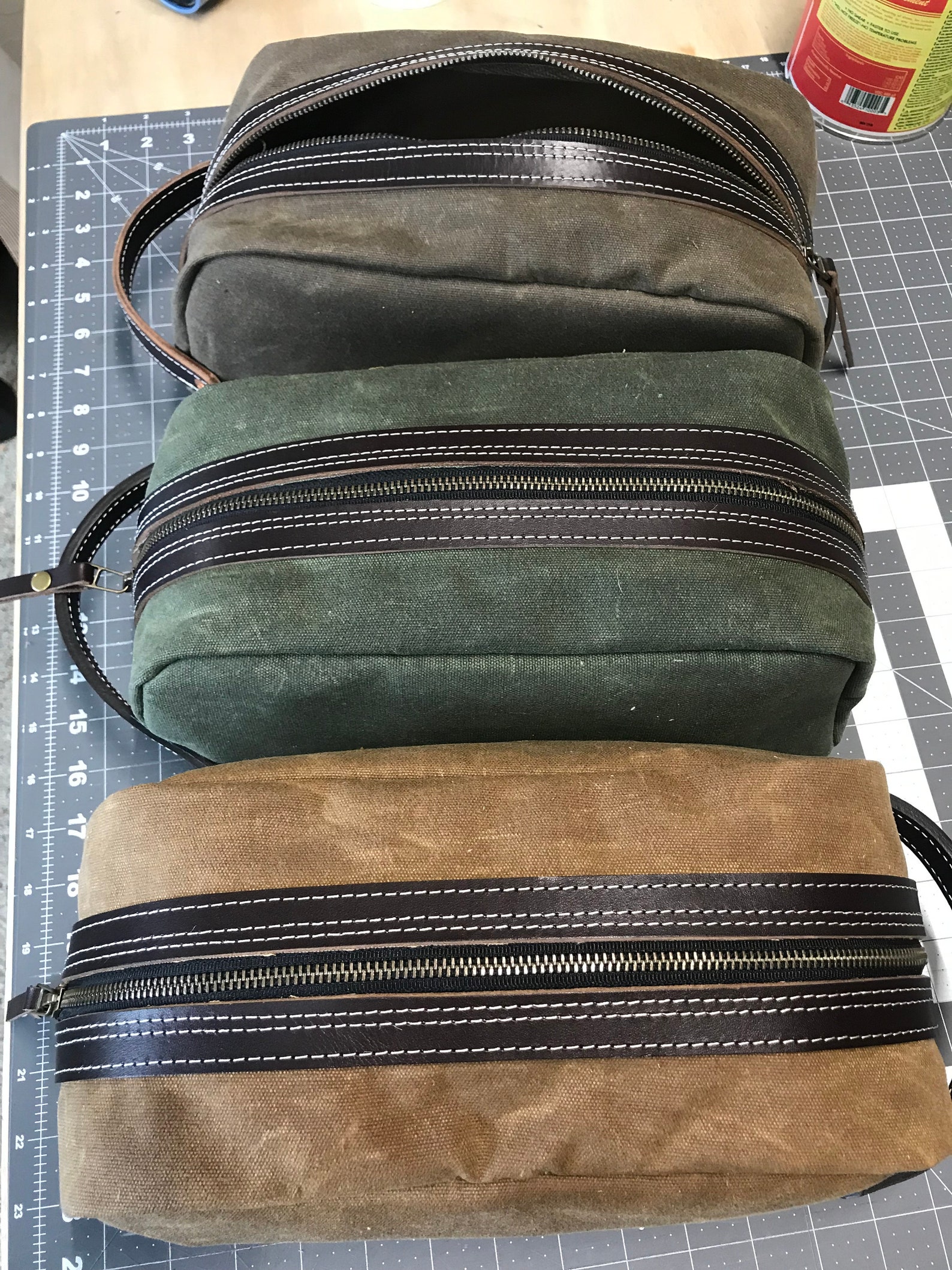 Unisex Zippered Heavy Canvas Dopp Kit - 010213 - Made in USA - Etsy