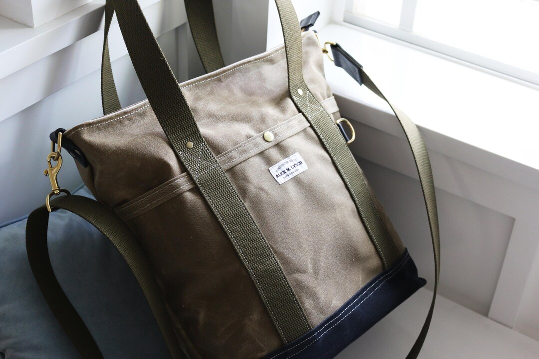 EXTRA LARGE Tote Bag - Heavy Waxed Canvas Everyday Tote - Jumbo Bag ...