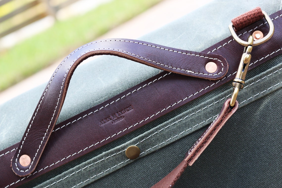 Waxed heavy Twill Messenger Mailbag handmade by Alex M Lynch | Etsy