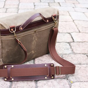 Waxed Heavy Twill Messenger Mailbag Handmade by Alex M Lynch 010159 - Etsy
