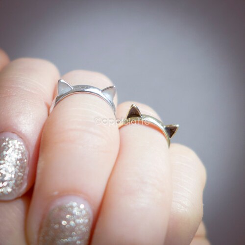 Cat Ear Cuff Silver Angel Kitty Ear Cuff Silver Cat Jewelry | Etsy UK