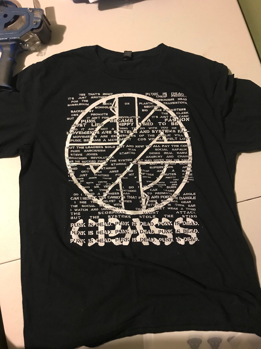 CRASS Tshirt - Punk is Dead Lyrics, My Original Design, Looks Vintage ...