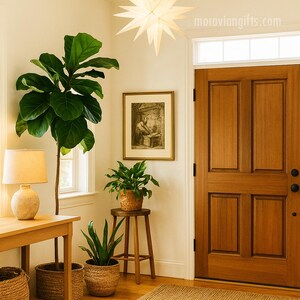 Lighted Moravian Star - Porch Light 21", Durable Plastic and Easy ...