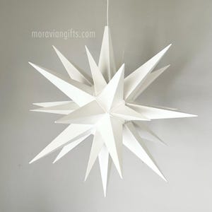 Lighted Moravian Star - Porch Light 21", Durable Plastic and Easy ...