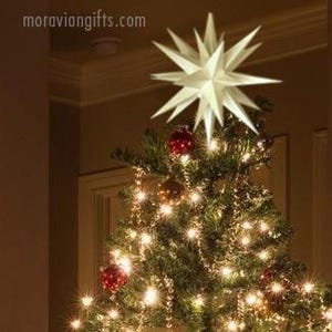 Lighted Moravian Star - Porch Light 21", Durable Plastic and Easy ...
