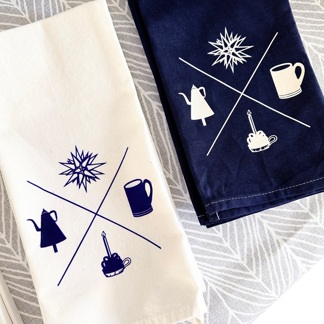 Moravian Tea Towel, Cross Design - Etsy