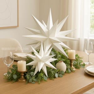 Lighted Moravian Star - Porch Light 21", Durable Plastic and Easy ...