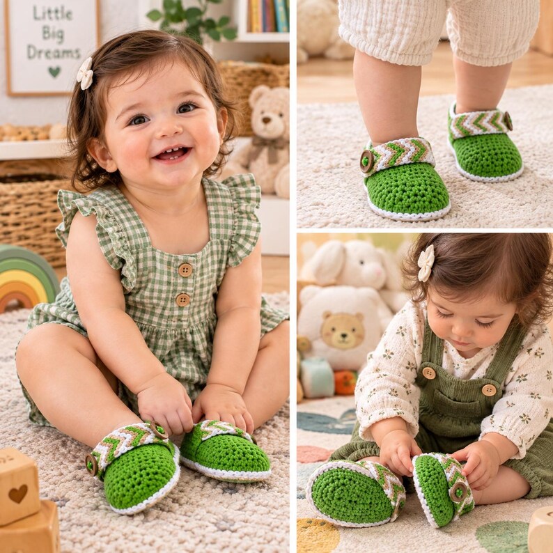 Tribal Baby Clogs Crochet Pattern PDF DIY Baby Shoes Booties Newborn ...