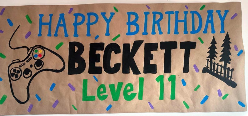 Custom Banners! Your Favorite Things Birthday Theme Banner - Etsy