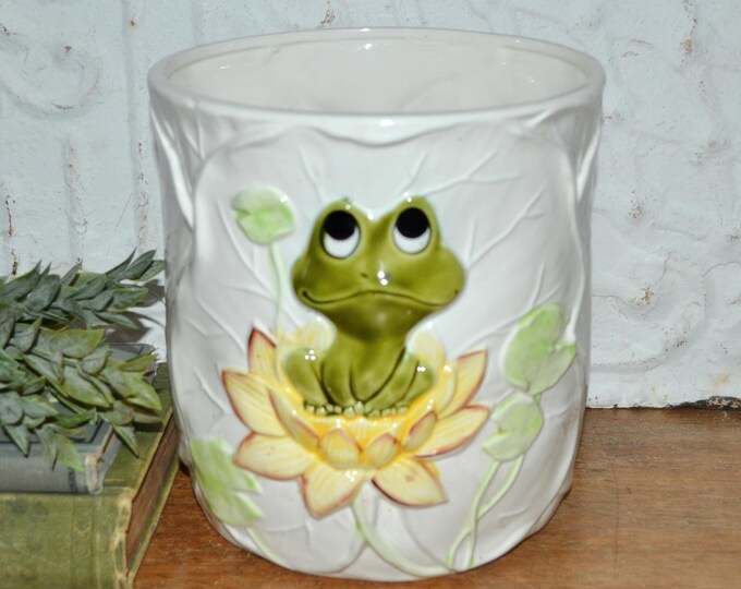 Neil the Frog Canister No Lid AS IS 70s Sears and Roebuck 1979 - Etsy