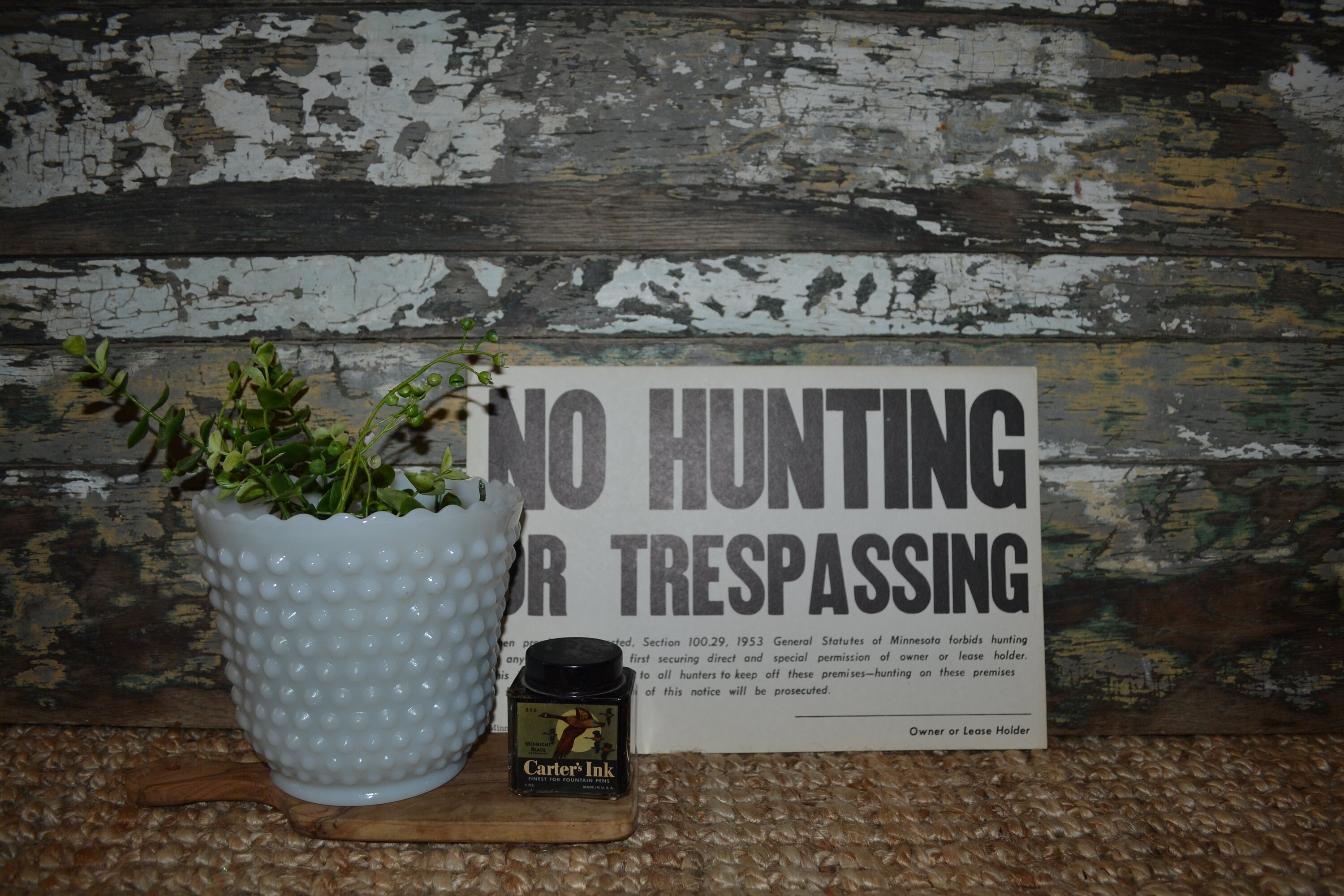 Rustic No Hunting Signs