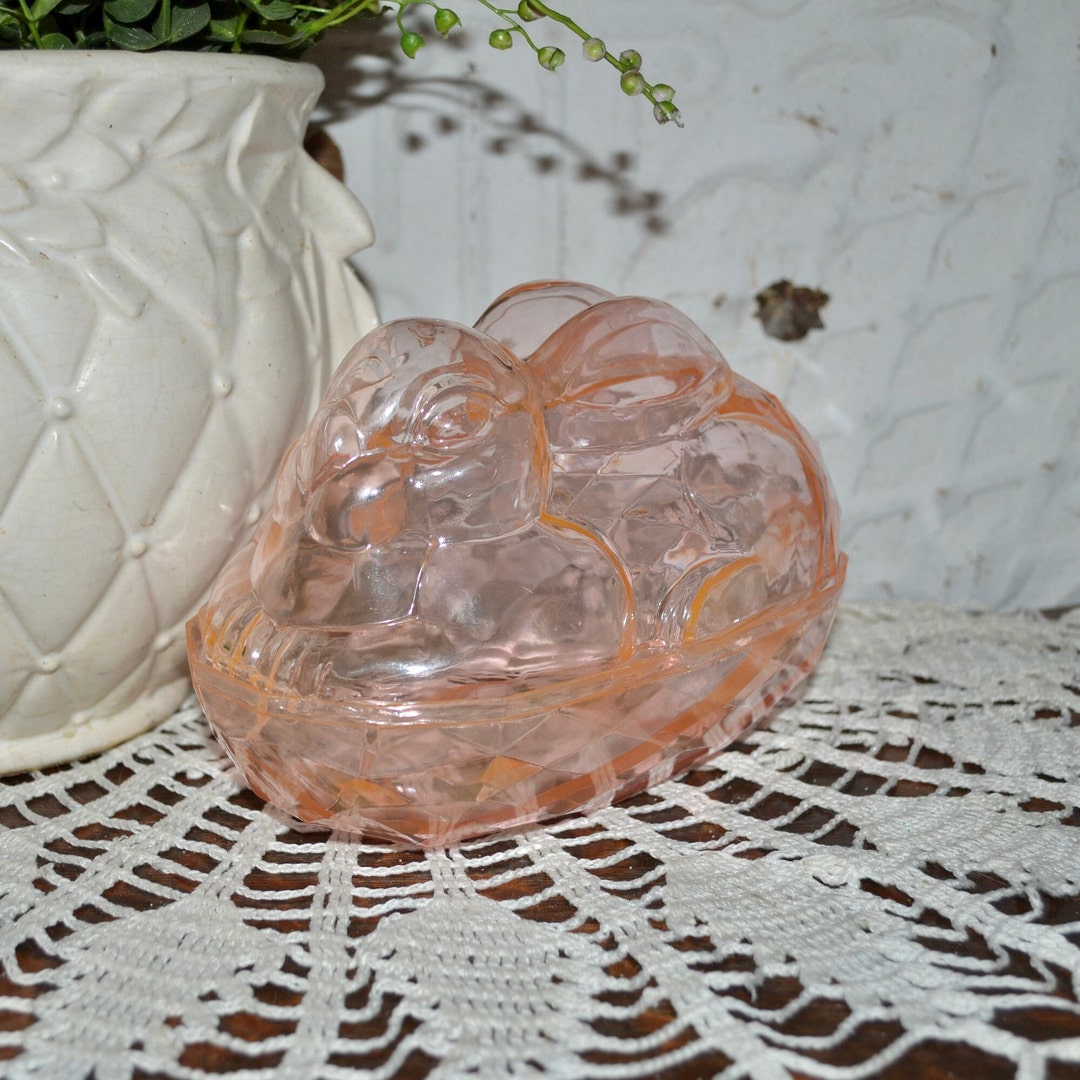 Dudley Fillable Easter Bunny Pink Candy Container Easter Decor - Etsy