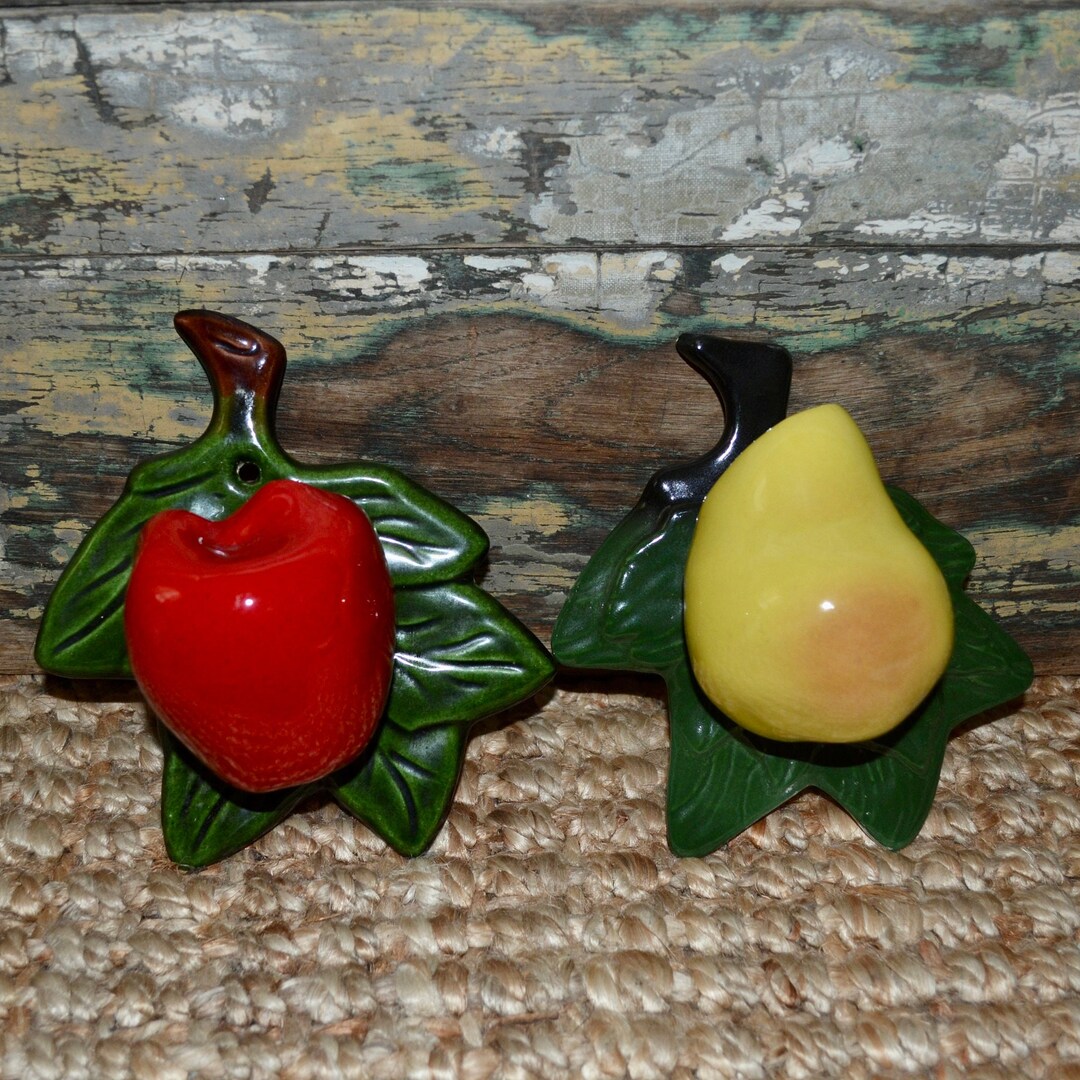 Apple & Pear Fruit Wall Pockets Treasure Craft - Etsy