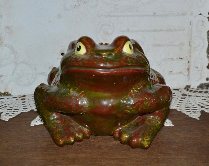 Arnels Large Ceramic Frog Toad Sculpture Garden Art Vintage Decor 70s ...