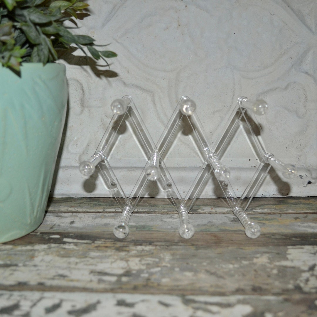 Lucite Accordion Peg Rack Wall Storage Coat Holder - Etsy