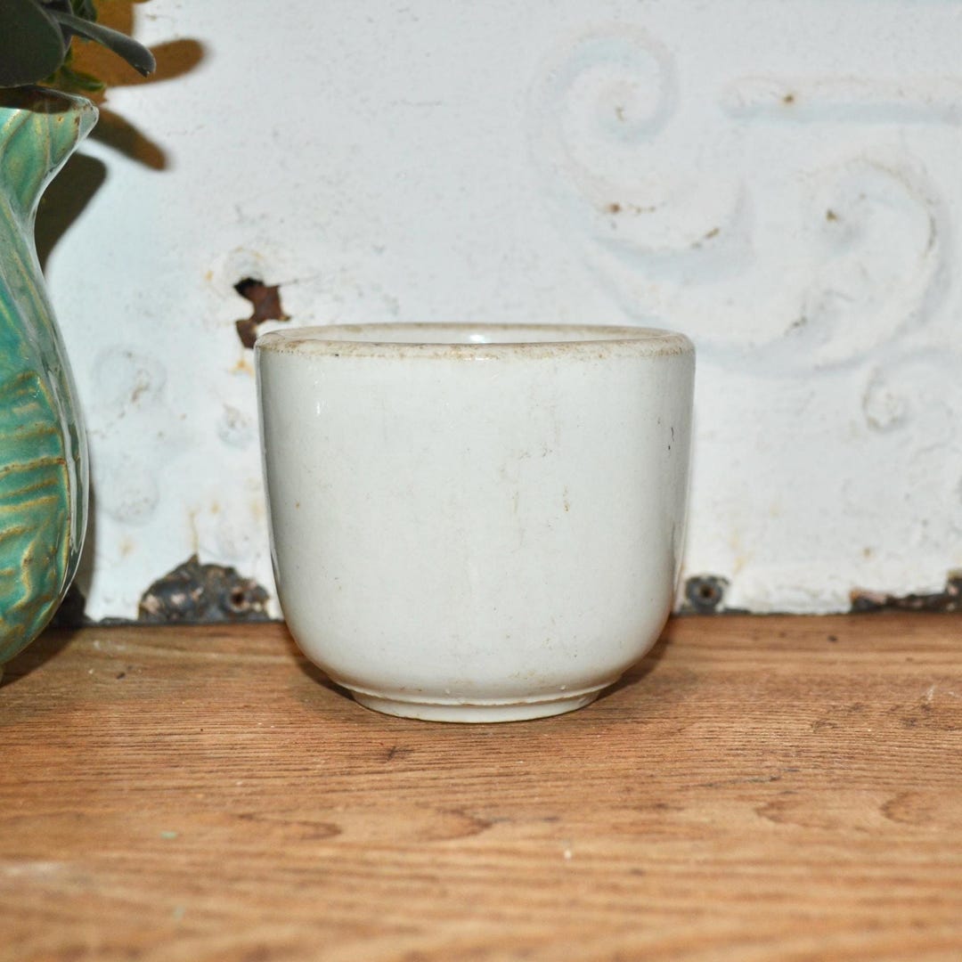 Ironstone Handless Cup Mug or Mortar - Etsy