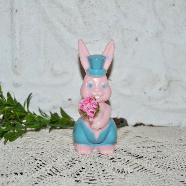 Vintage Bunny Candy Container - Etsy