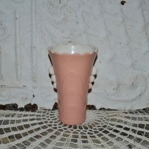 Fire King Pink Vase Art Deco Pink Vitrock Scalloped Vase Bud Vase - Etsy