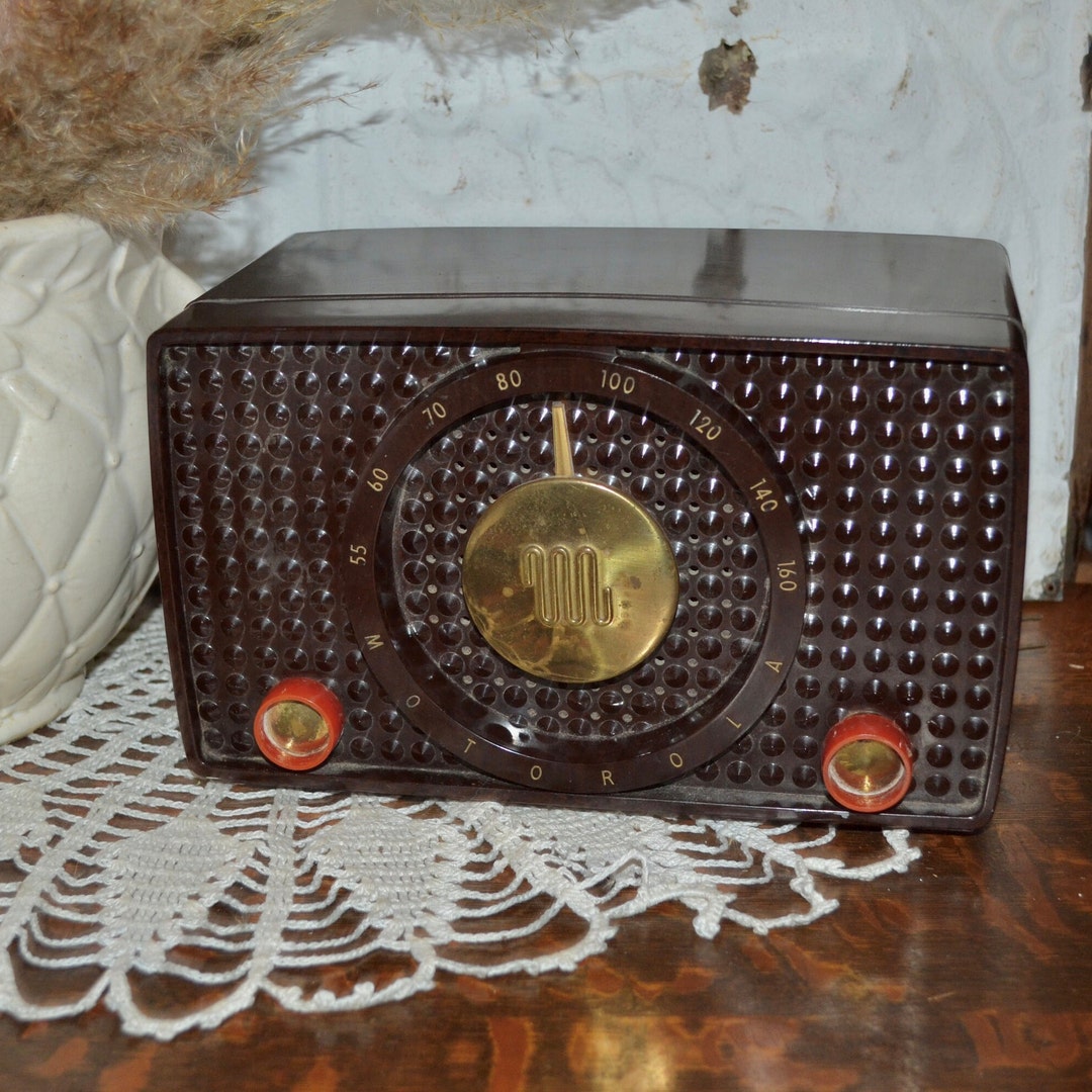 Motorola Bakelite Brown Radio Vintage Electronics Decor, Parts or ...