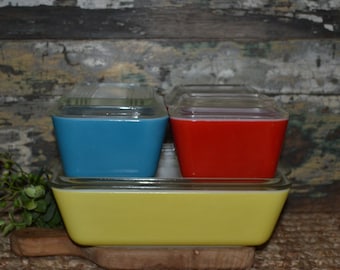 Pyrex Refrigerator Set - Etsy