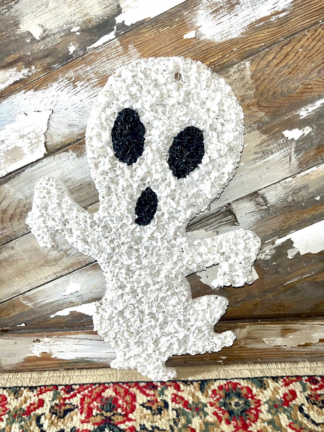 Melted Popcorn Ghost Halloween Decor Vintage - Etsy