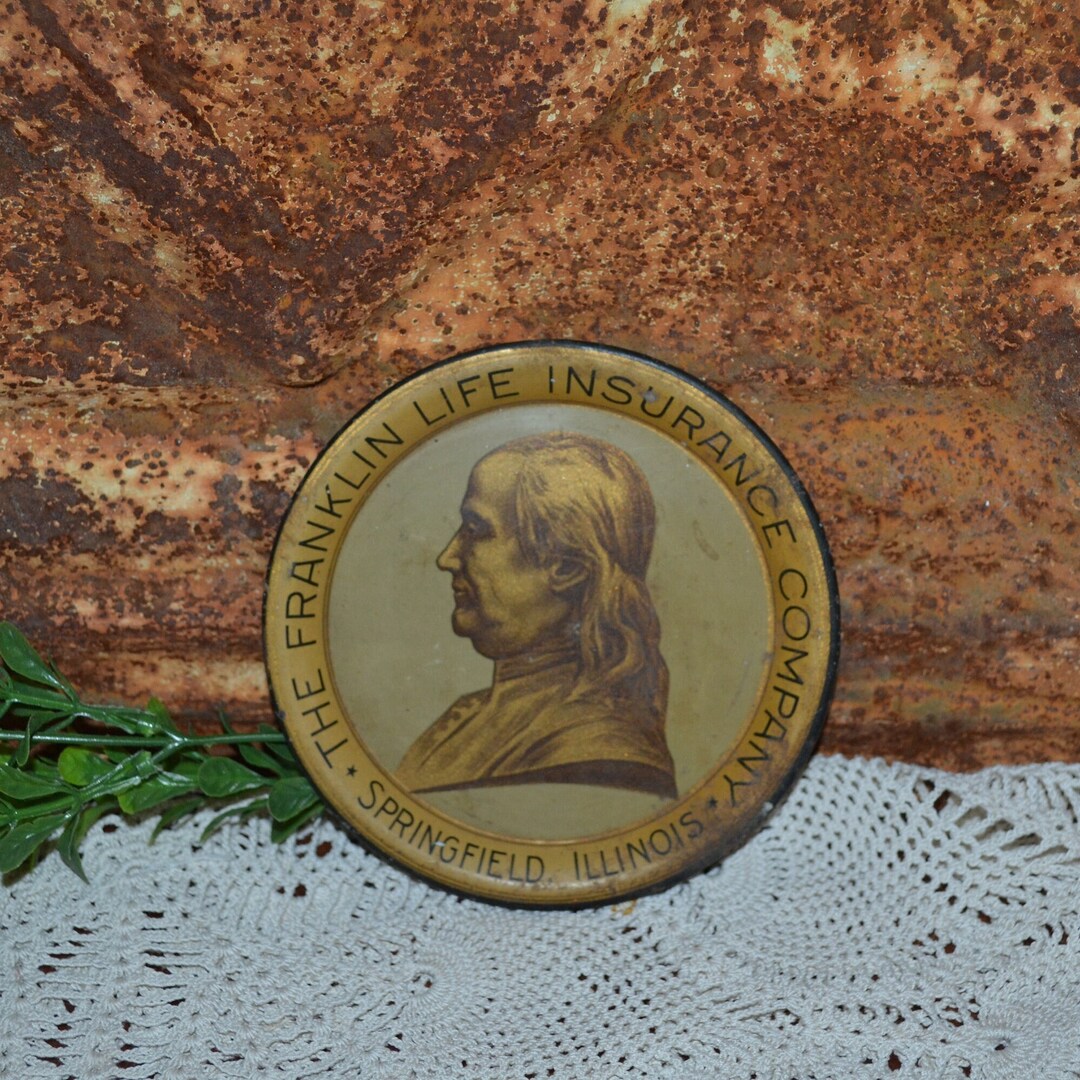 Franklin Life Insurance Tip Tray Springfield Illinois Advertising - Etsy