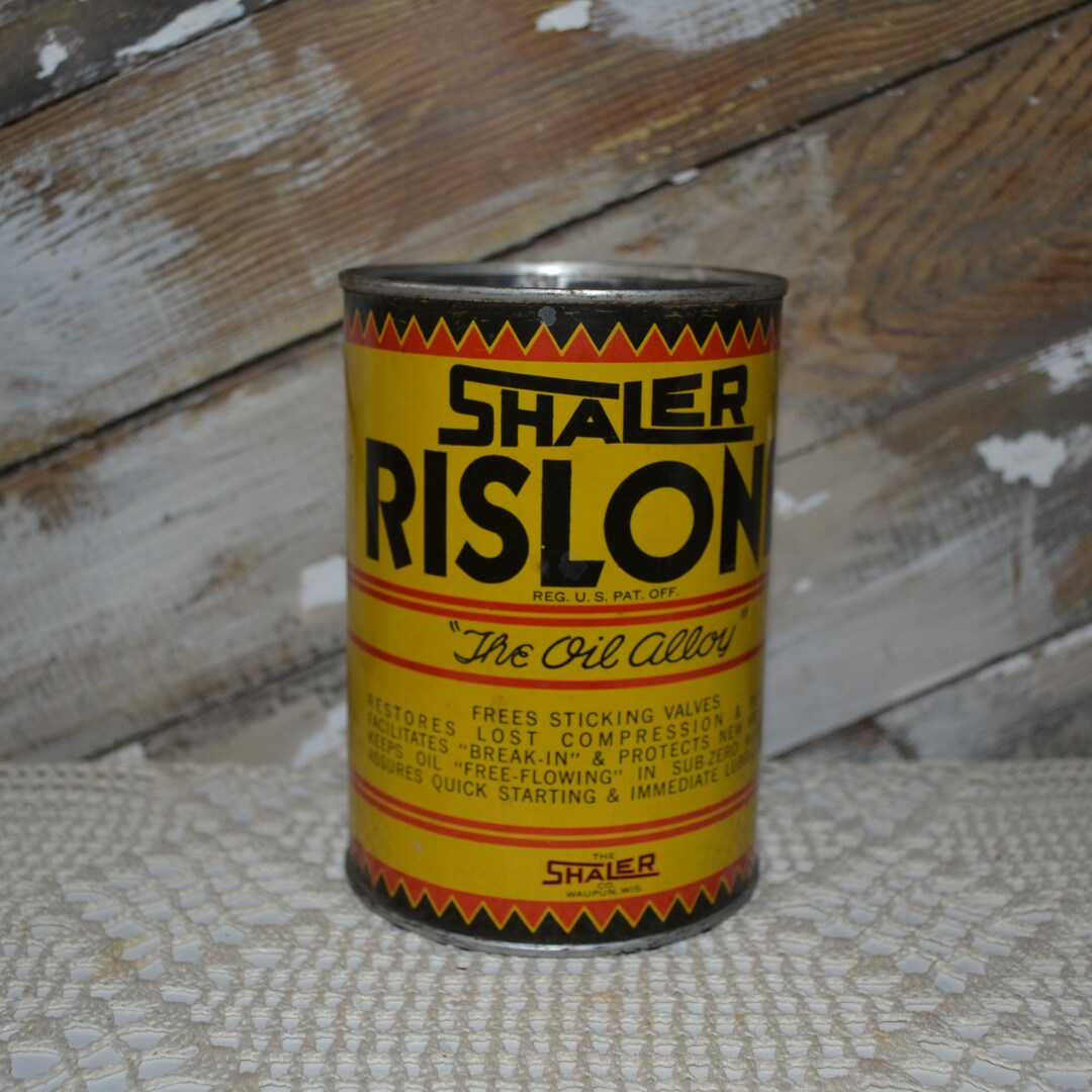 Shaler Rislone Oil Can One Quart Empty ~ Petreleoum Advertising - Etsy